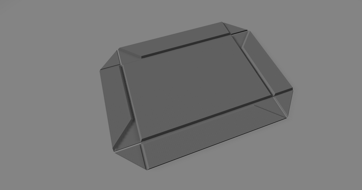 Simple flat foldable box by Mak6516 | Download free STL model ...