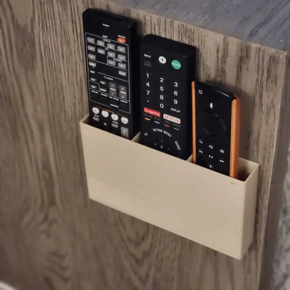 Remote Caddy - 3 Slot VHB Mount by Ed Yu | Download free STL model ...