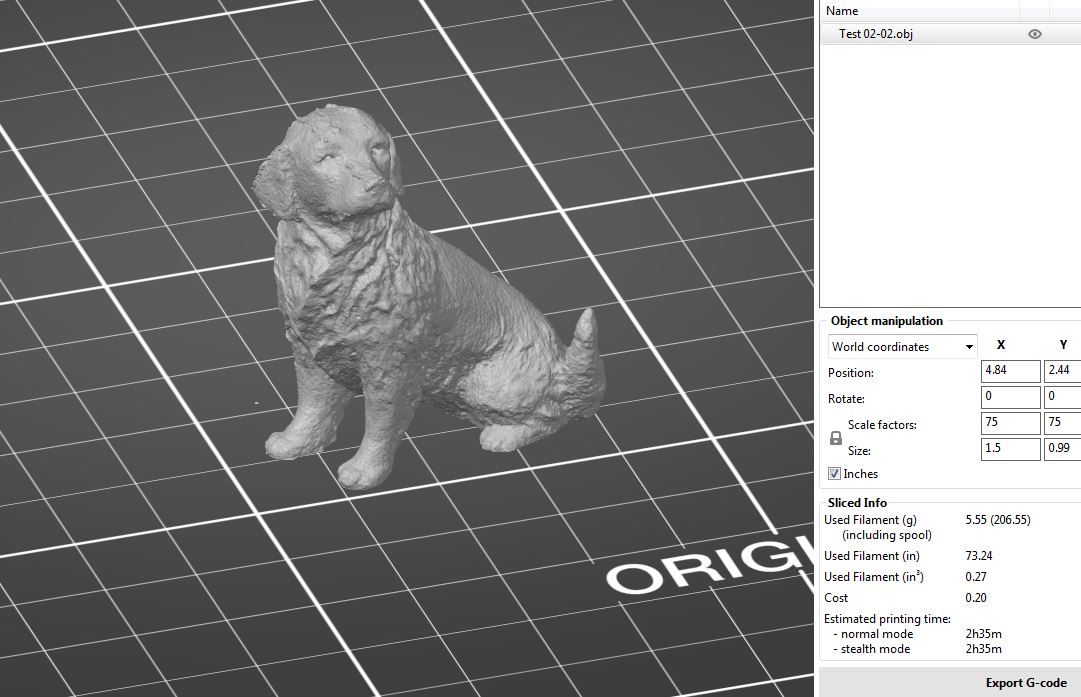 Test Dog Figurine from Photogammetry by Skipper_52 | Download free STL ...