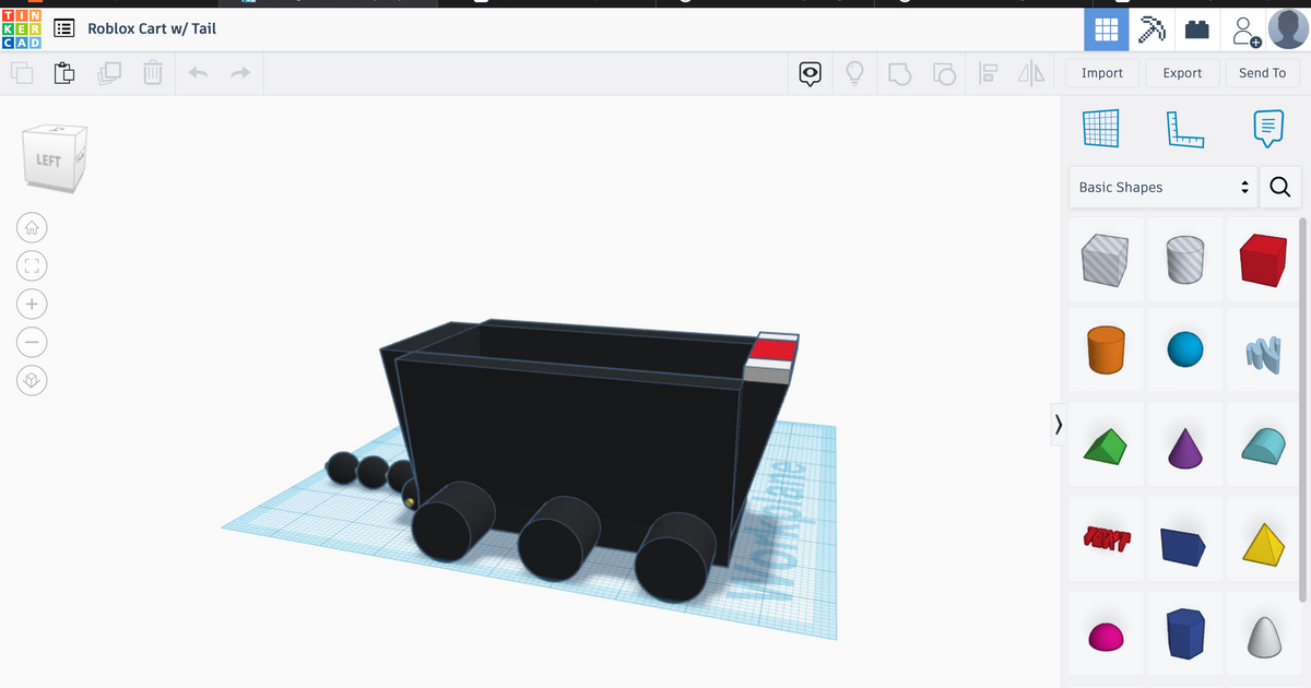Roblox cart w/ tail by Southern630Stan | Download free STL model ...