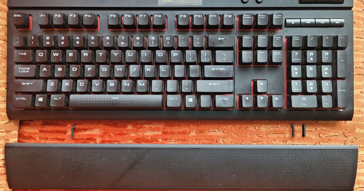 Fix broken wrist rest of keyboard by doco | Download free STL model ...