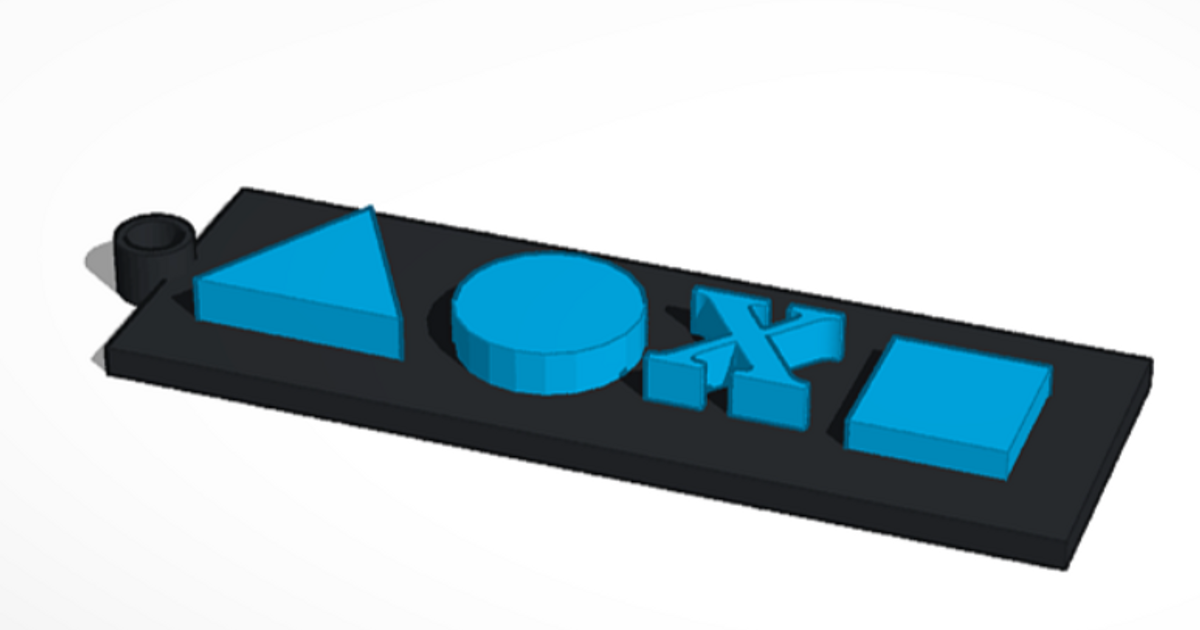 Playstation key chain by TaVin Dill | Download free STL model | Printables.com