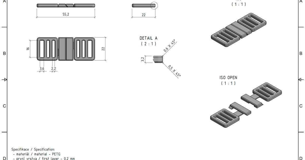 Laces clip by Martin_J. | Download free STL model | Printables.com