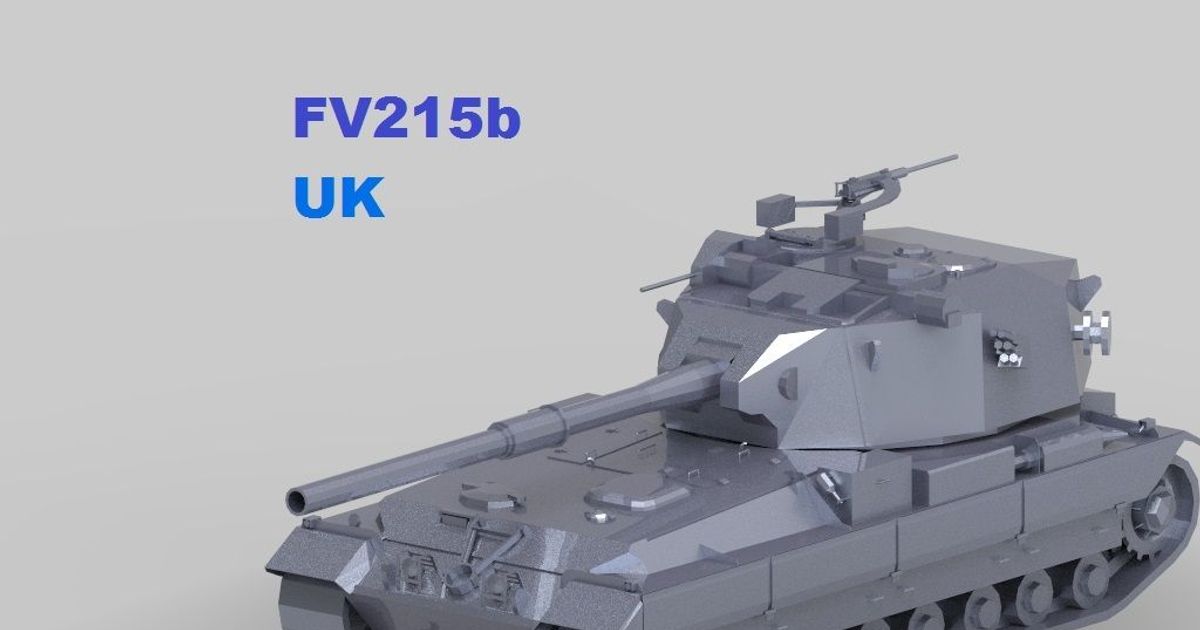 FV215b tank by milanvdzanden | Download free STL model | Printables.com