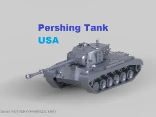 Pershing Tank by milanvdzanden | Download free STL model | Printables.com