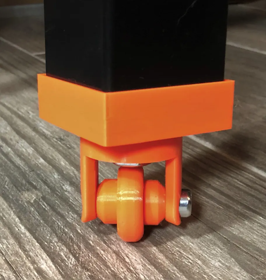 3D printed wheels for the Ikea LACK table von Cask tools Kostenloses STL Modell herunterladen Printables