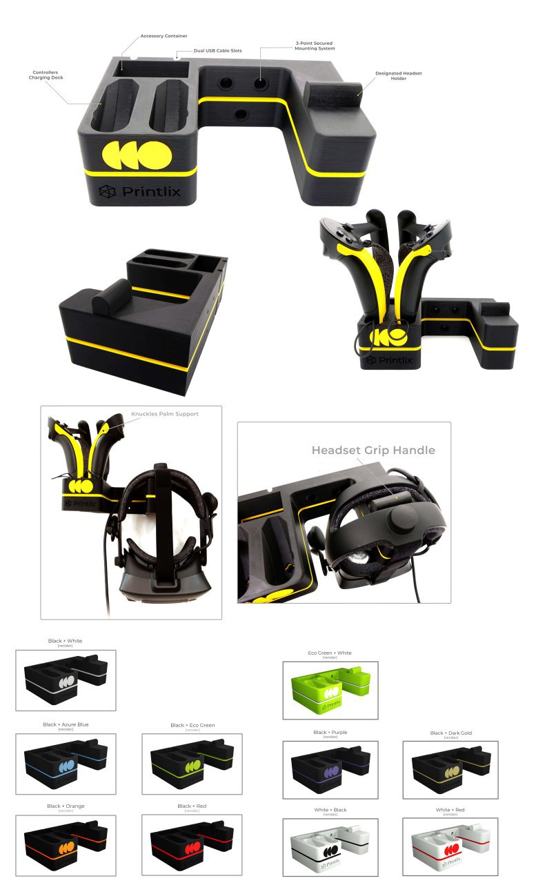 Valve Index All-In-One Mount by Gyro5urg3 | Download free STL model ...