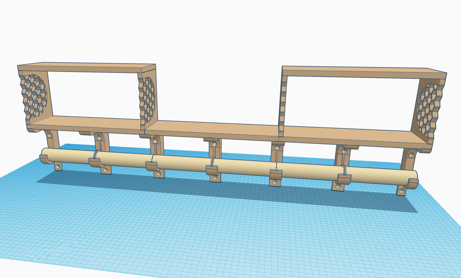 String Spool Holder Shelf by MadP 3D | Download free STL model ...