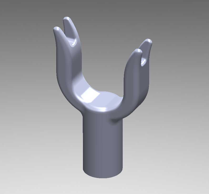 Curtain or Clothes Hook by southbaygsr | Download free STL model ...