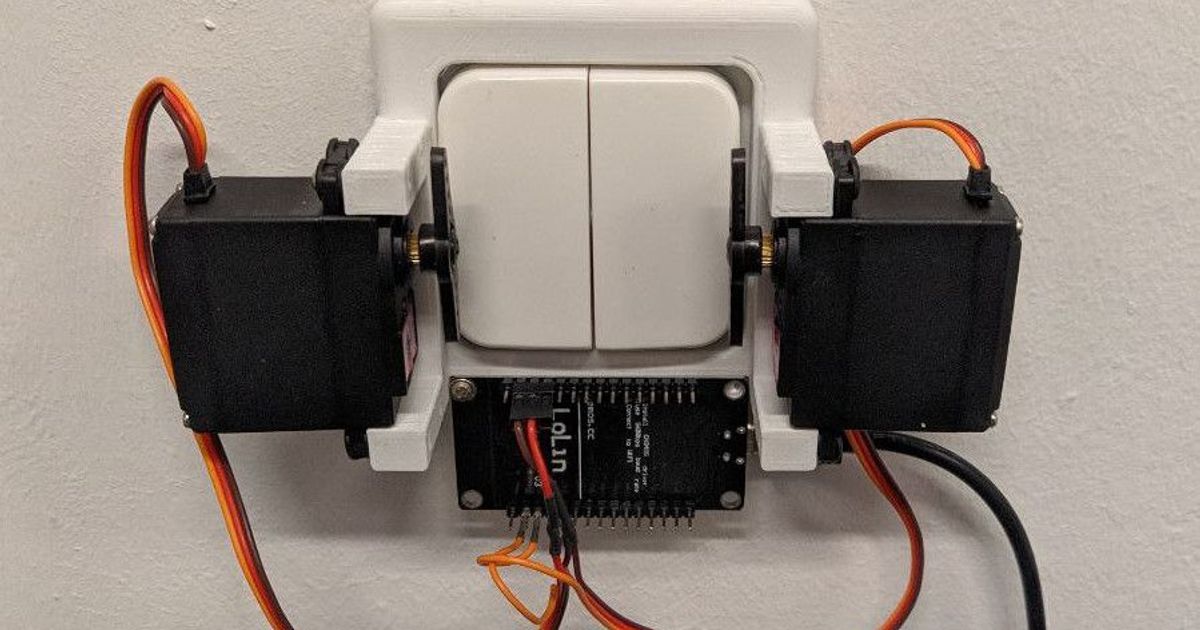 Dual Light Switch Control Frame by Mr_Poeschl | Download free STL model ...