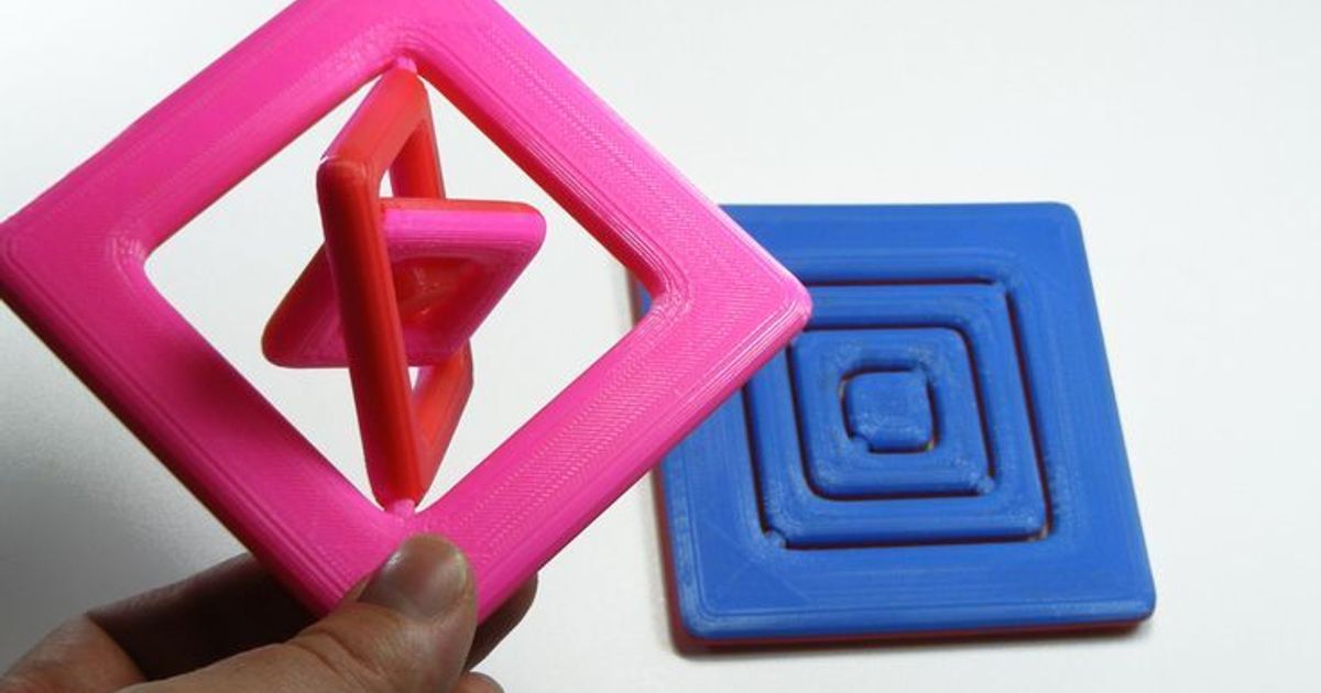 Simple squares stand by expert shooter | Download free STL model ...