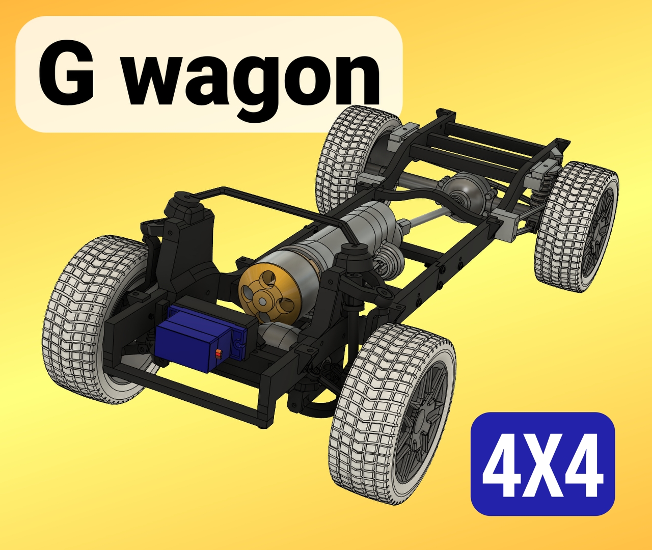 G-Wagon - 3D printed 4x4 RC car (Chassis) by RamBros | Download free ...