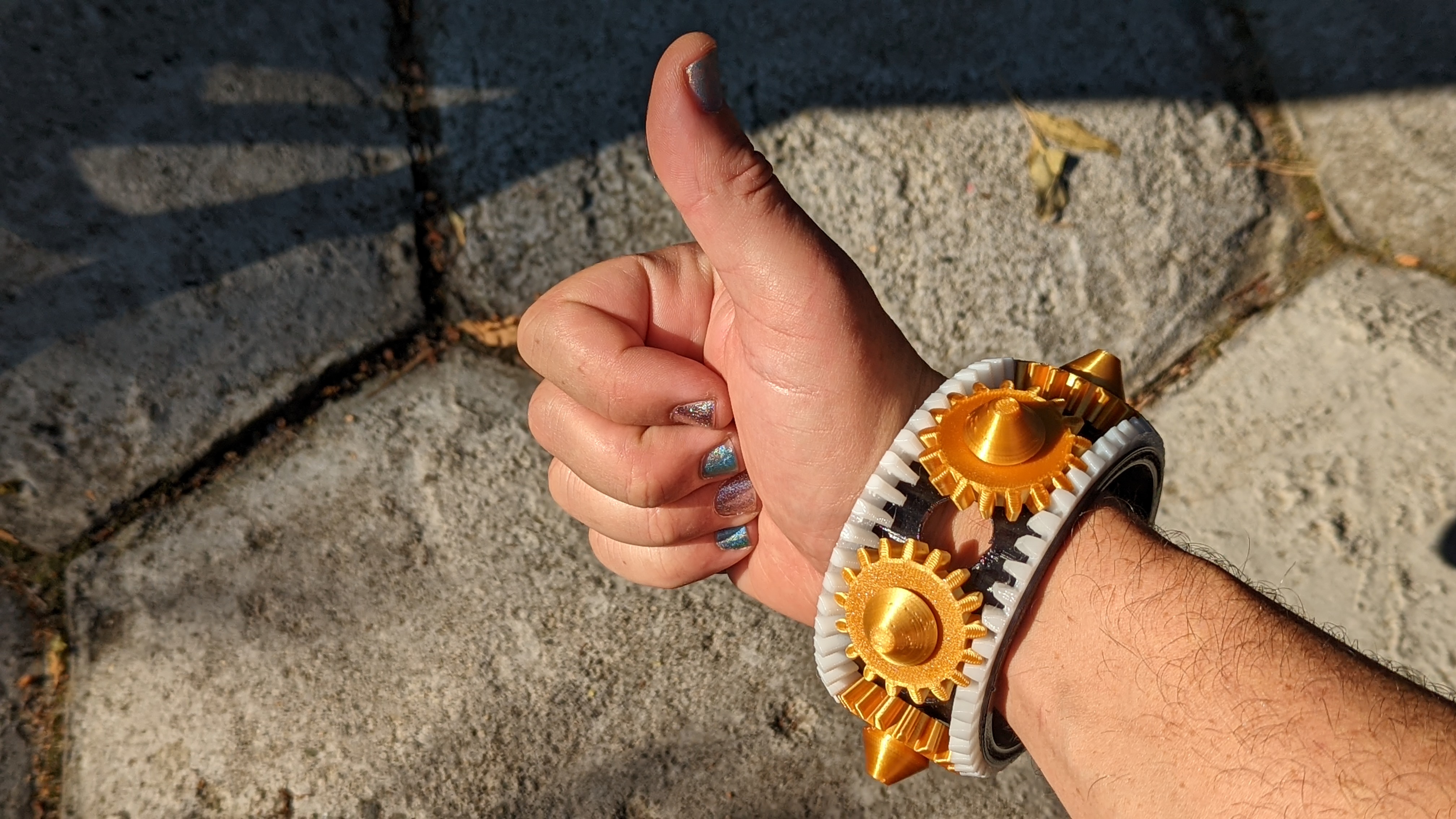 Gear Cuff Fidget Bracelet by thebrew.shop | Download free STL model ...