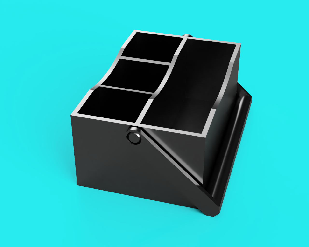 Caddy with Print-In-Place Handle | 4 Compartments by Spool Designs ...