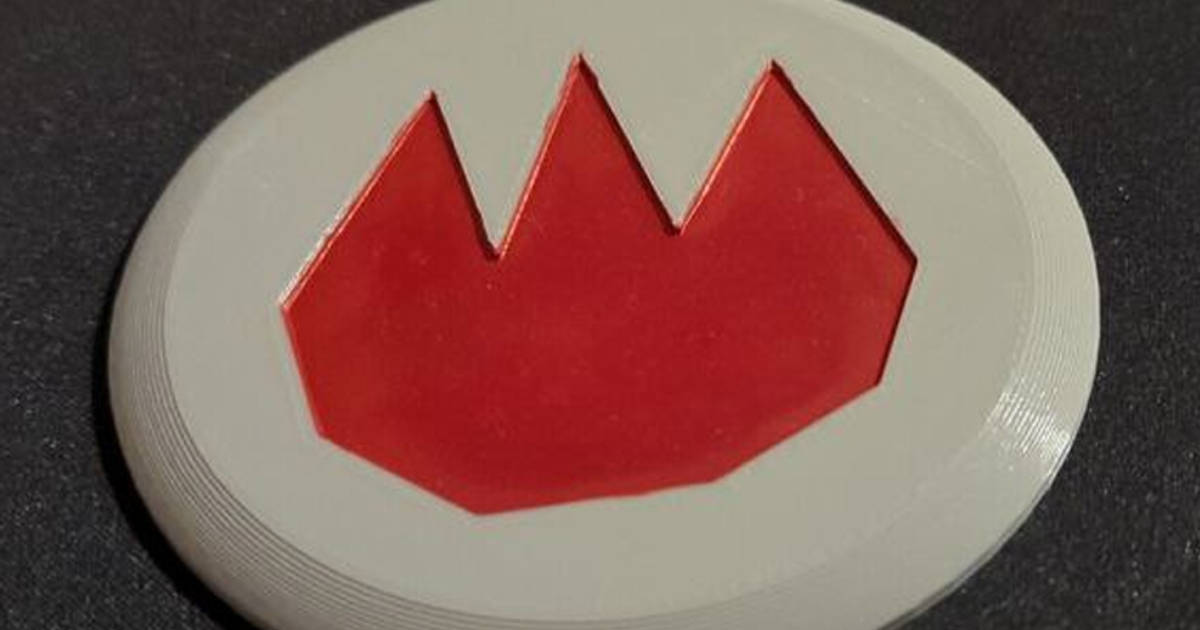 Runescape Coaster - Fire Rune by Crow | Download free STL model ...