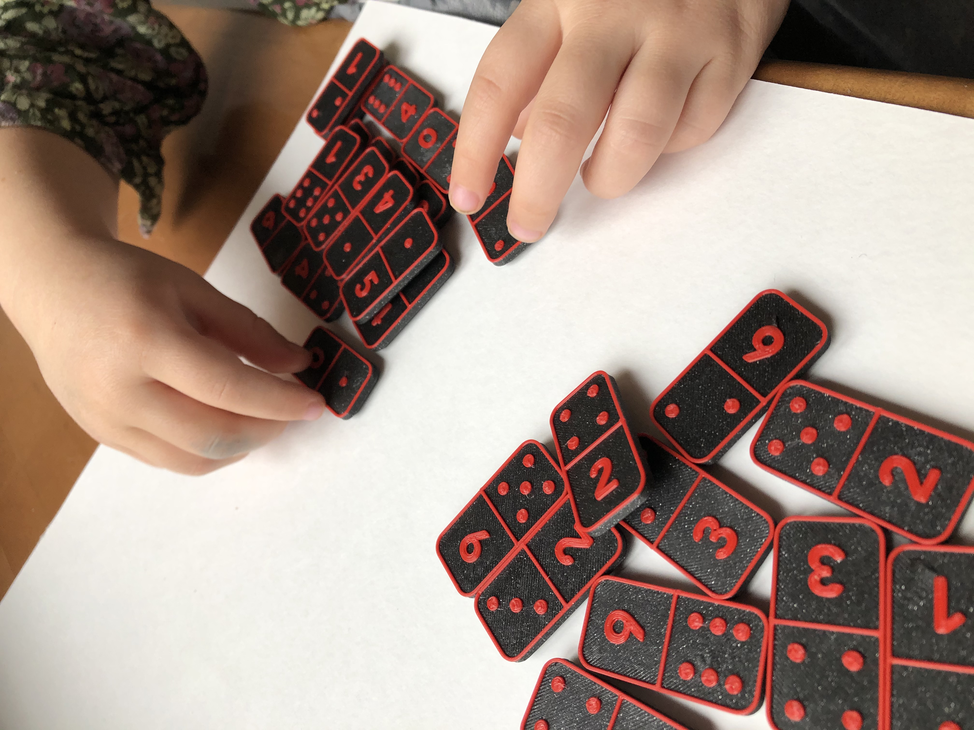 Learn numbers with dominoes by Design Elevator | Download free STL ...