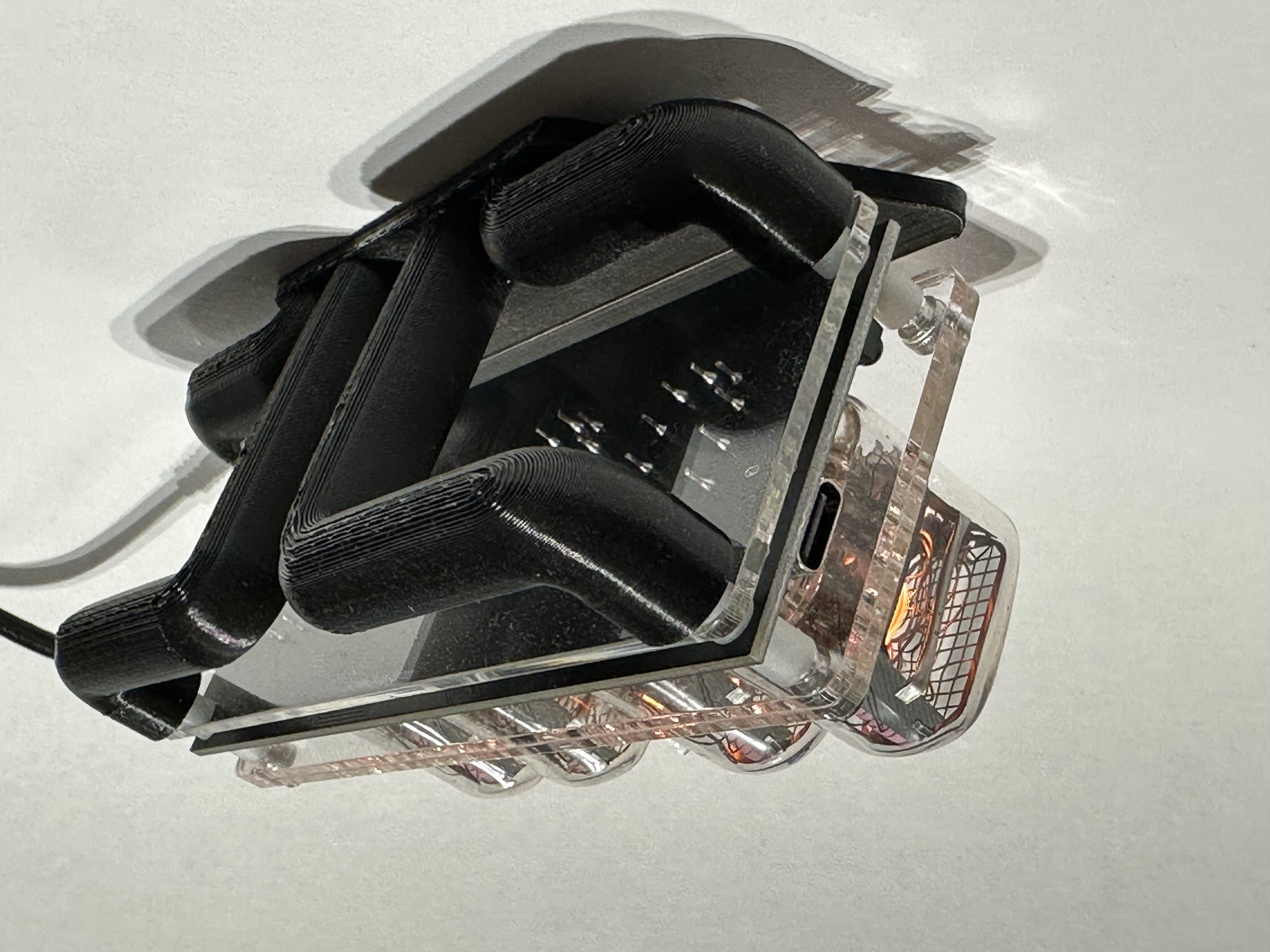 IN-12 Nixie tube clock mount, steampunk style. magnetic by audries ...