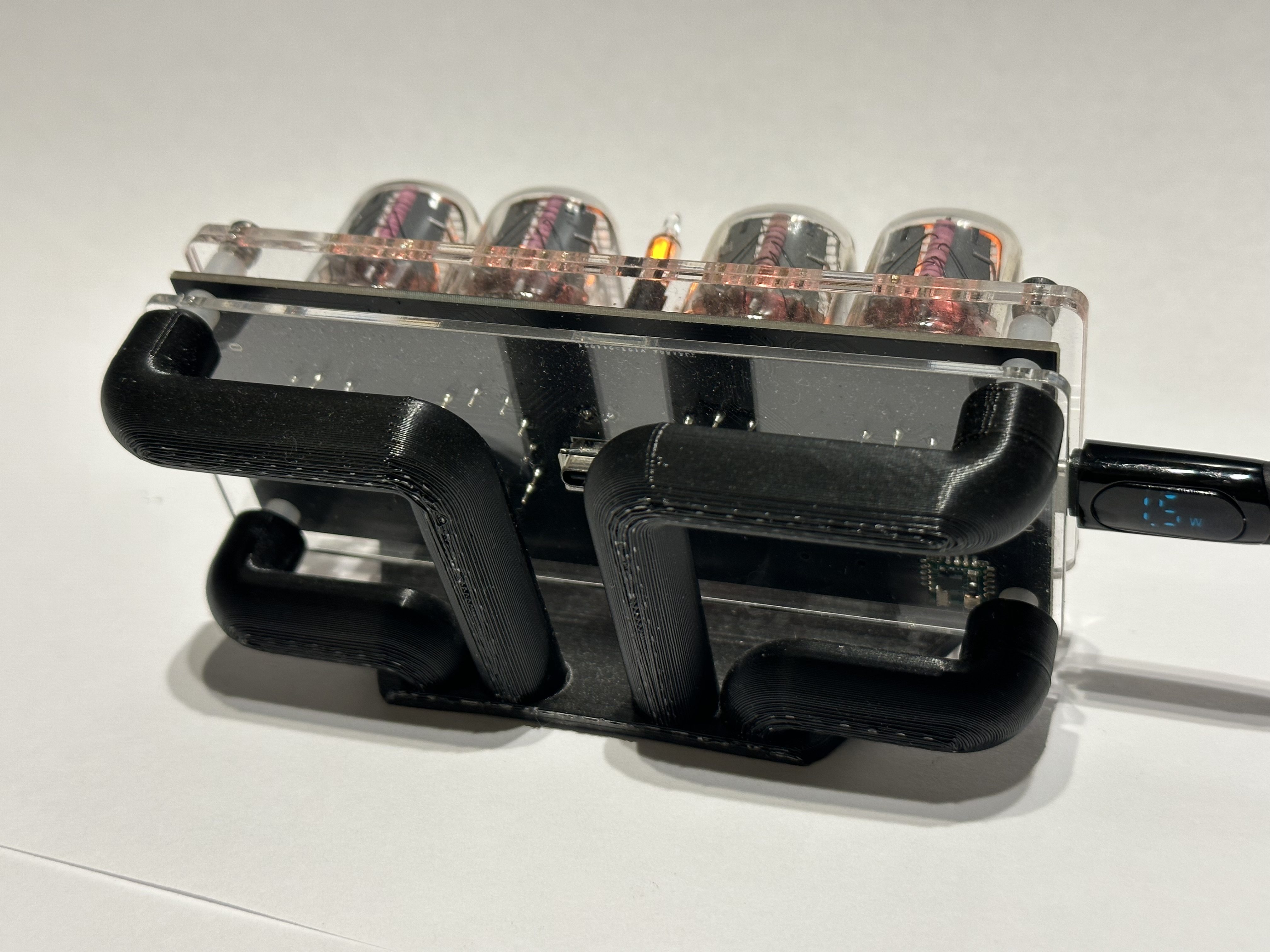 IN-12 Nixie tube clock mount, steampunk style. magnetic by audries ...