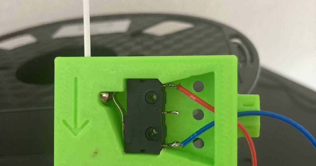 Filament run-out sensor by 3D Rejsen | Download free STL model | Printables.com