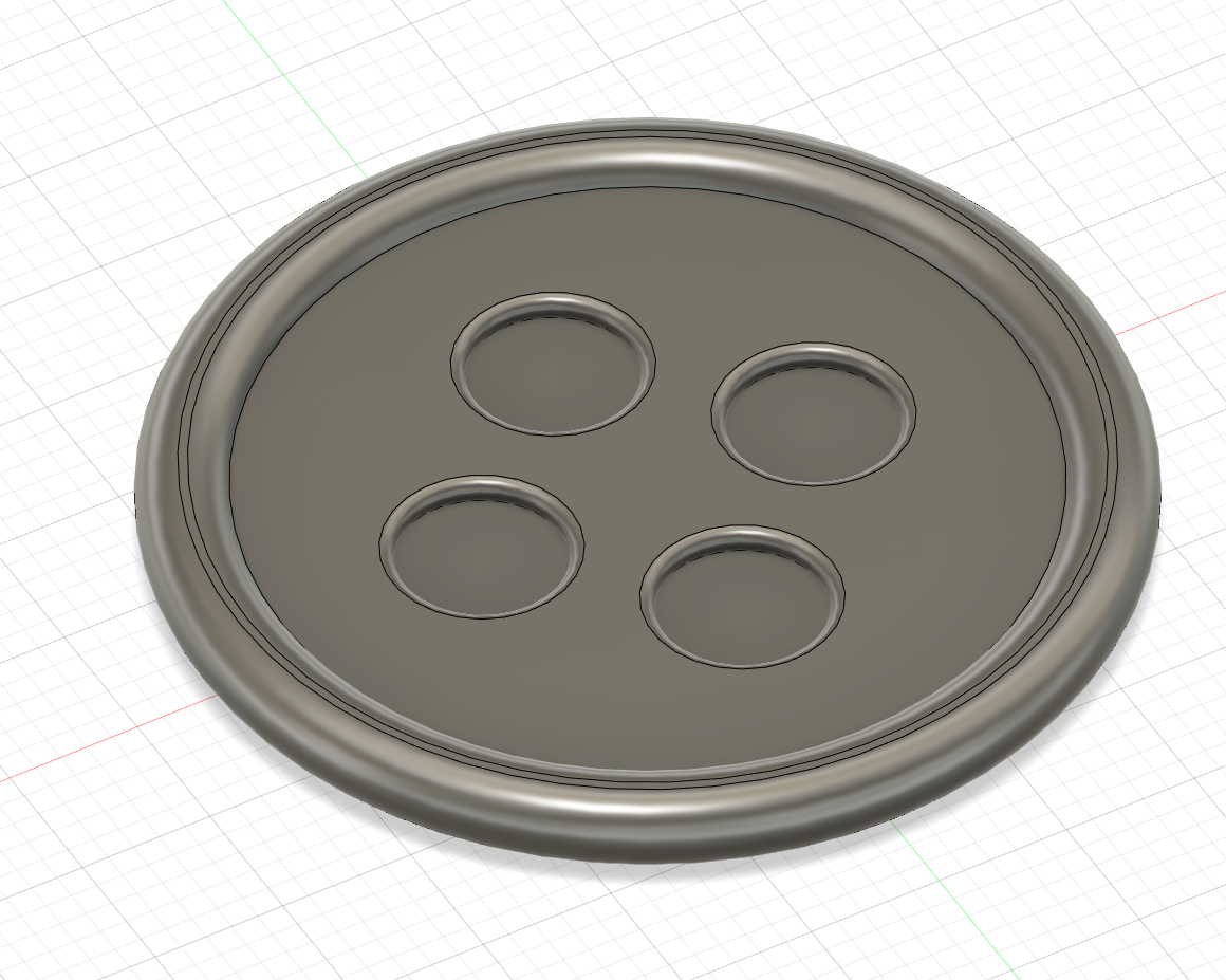 Button for any size with a sacrificial layer by PaniCC | Download free ...