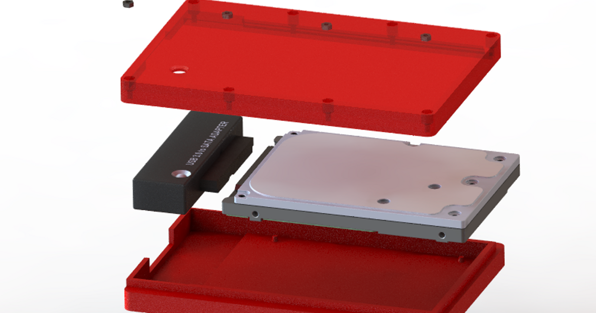 DIY External HDD / SSD by cartesiancrafts | Download free STL model ...
