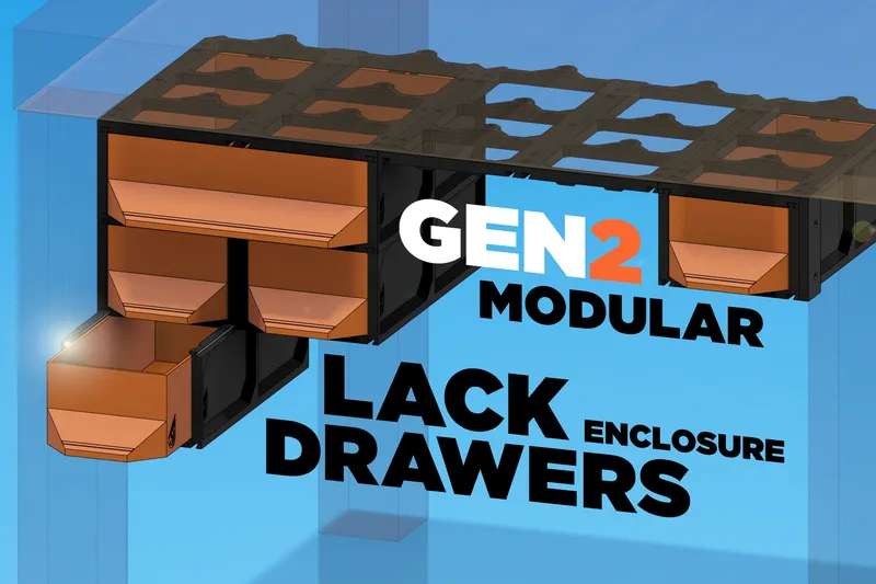 GEN2 Modular Tilt Drawers - Free 3D Print Model - MakerWorld