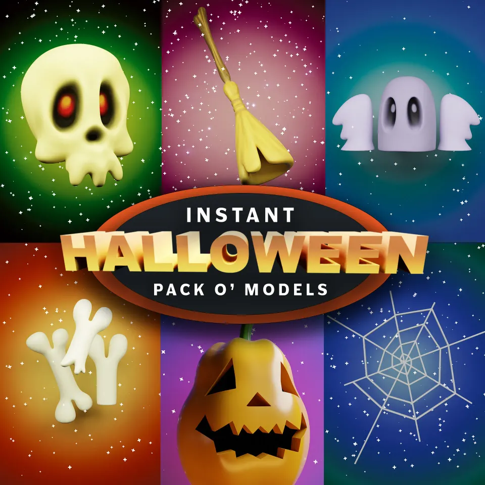 Instant Halloween Pack O' Models by Beums | Download free STL model ...