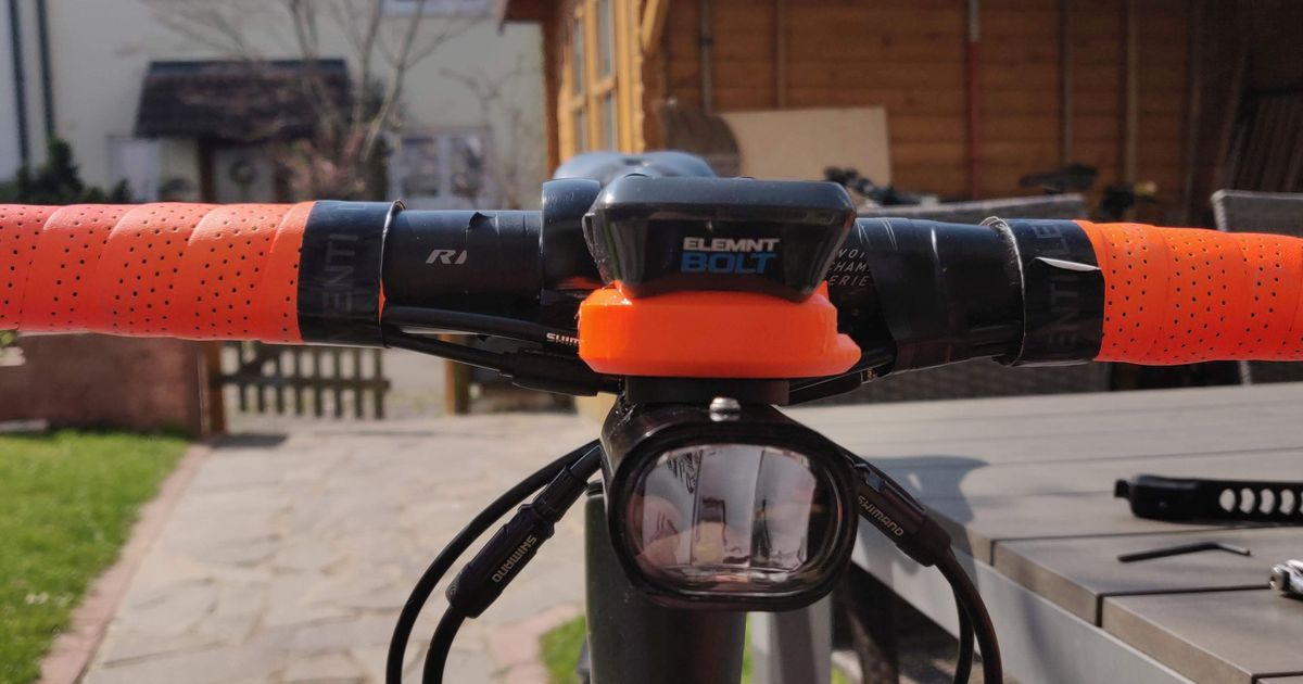 Wahoo + light mount by Man-X | Download free STL model | Printables.com