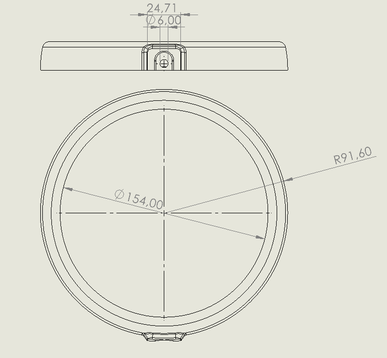 Bezel of the headlight motorcycle Caballero by Davide Mognaschi ...