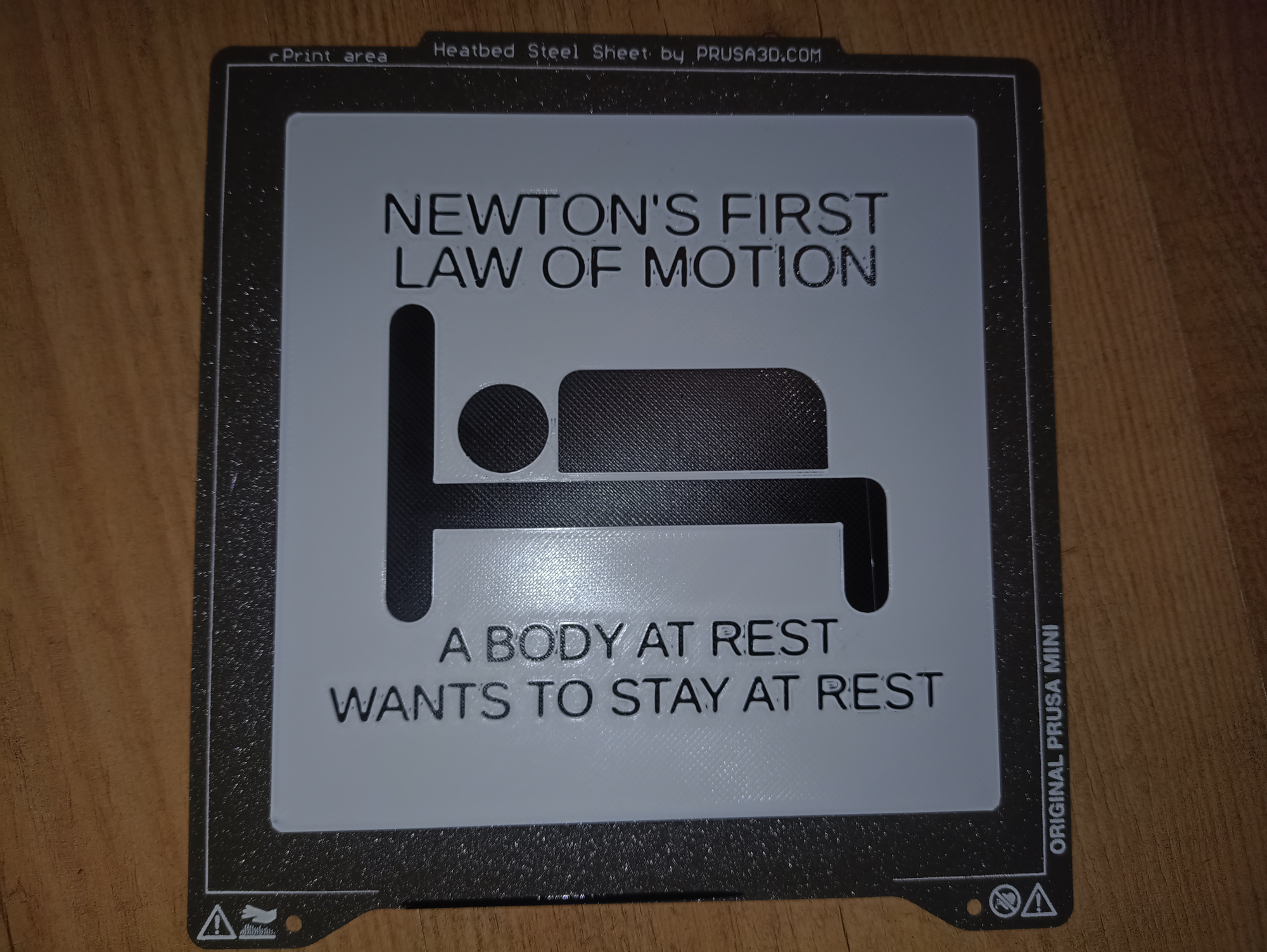 Newton's First Law Sign by Doranku | Download free STL model ...