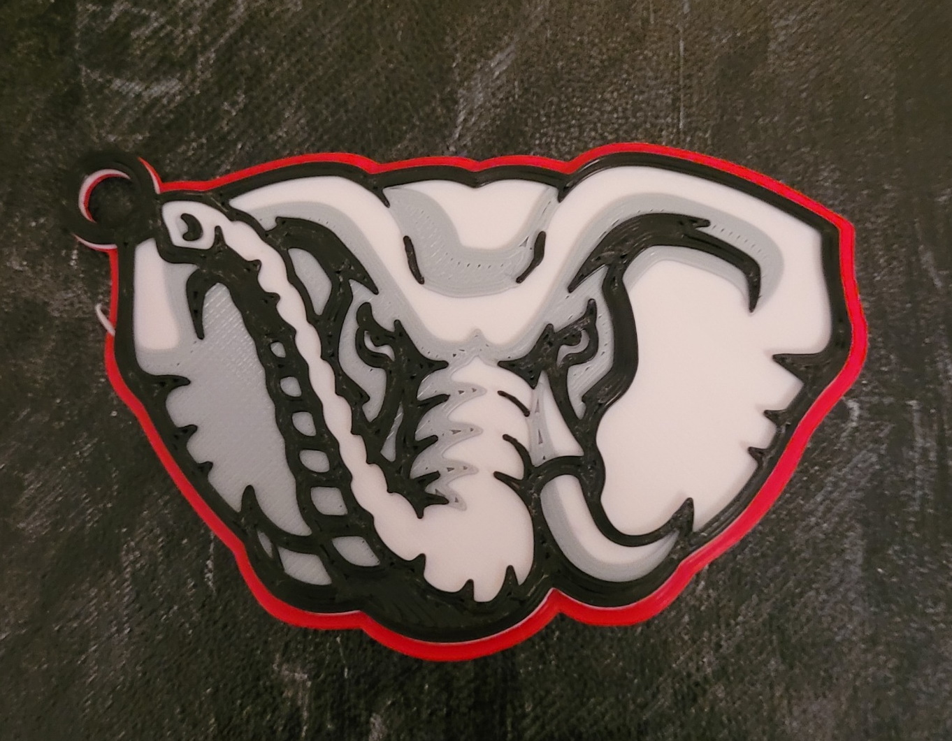 Alabama Football Keychain by grizzie17 | Download free STL model ...