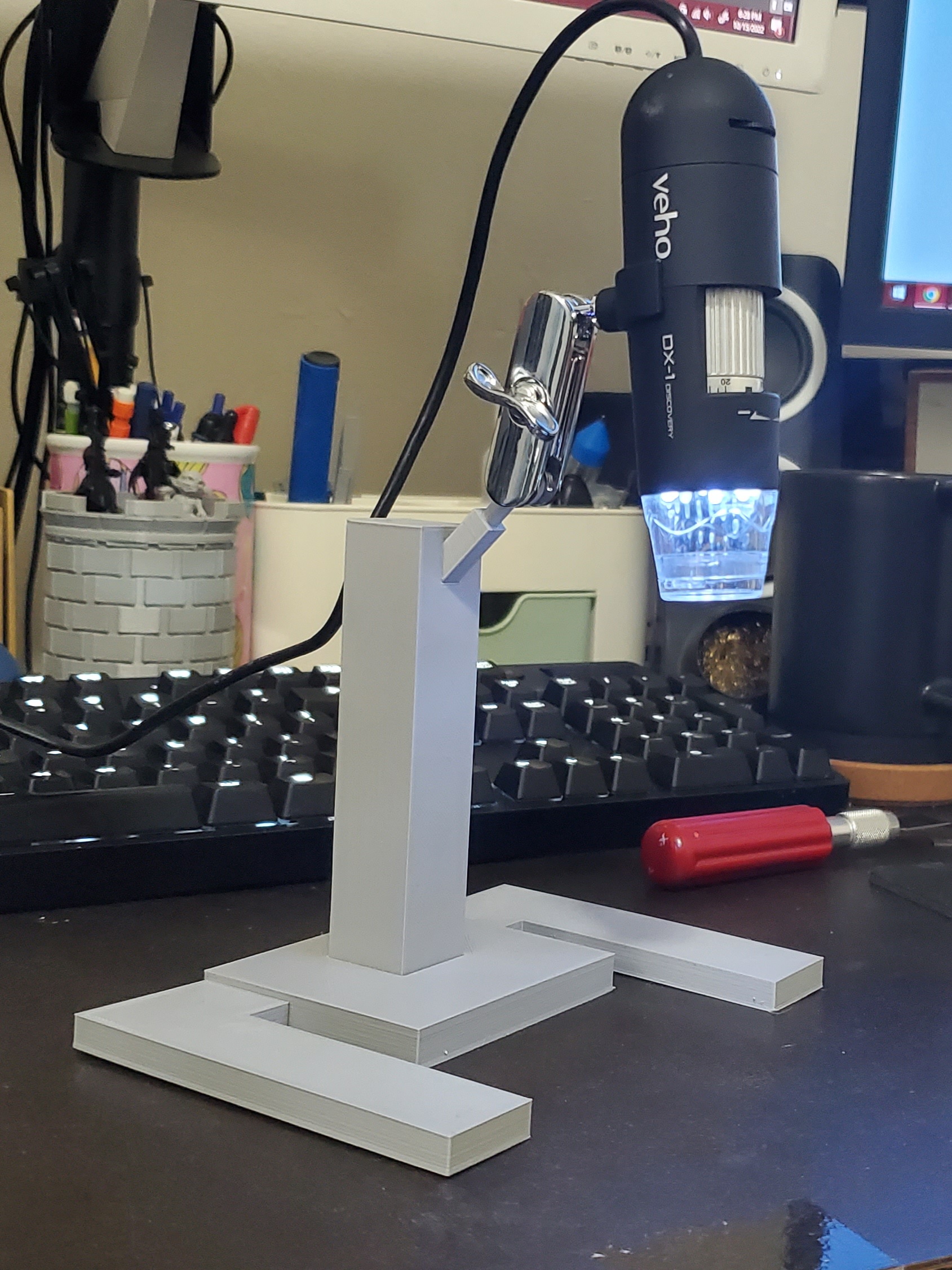 Fully Printable Digital Microscope Stand by zarkpudd | Download free ...
