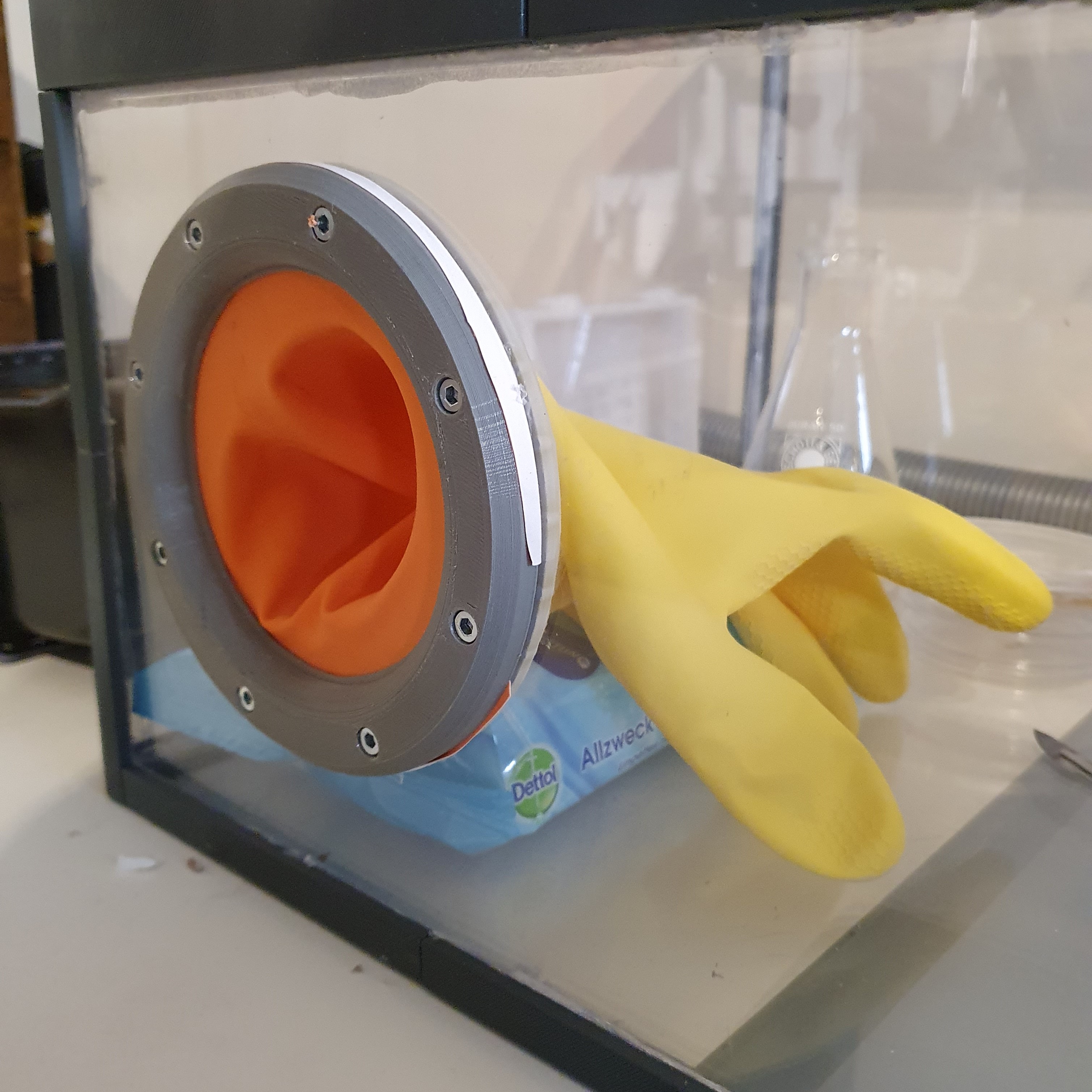 DIY laboratory glove box by Scientia7 | Download free STL model ...