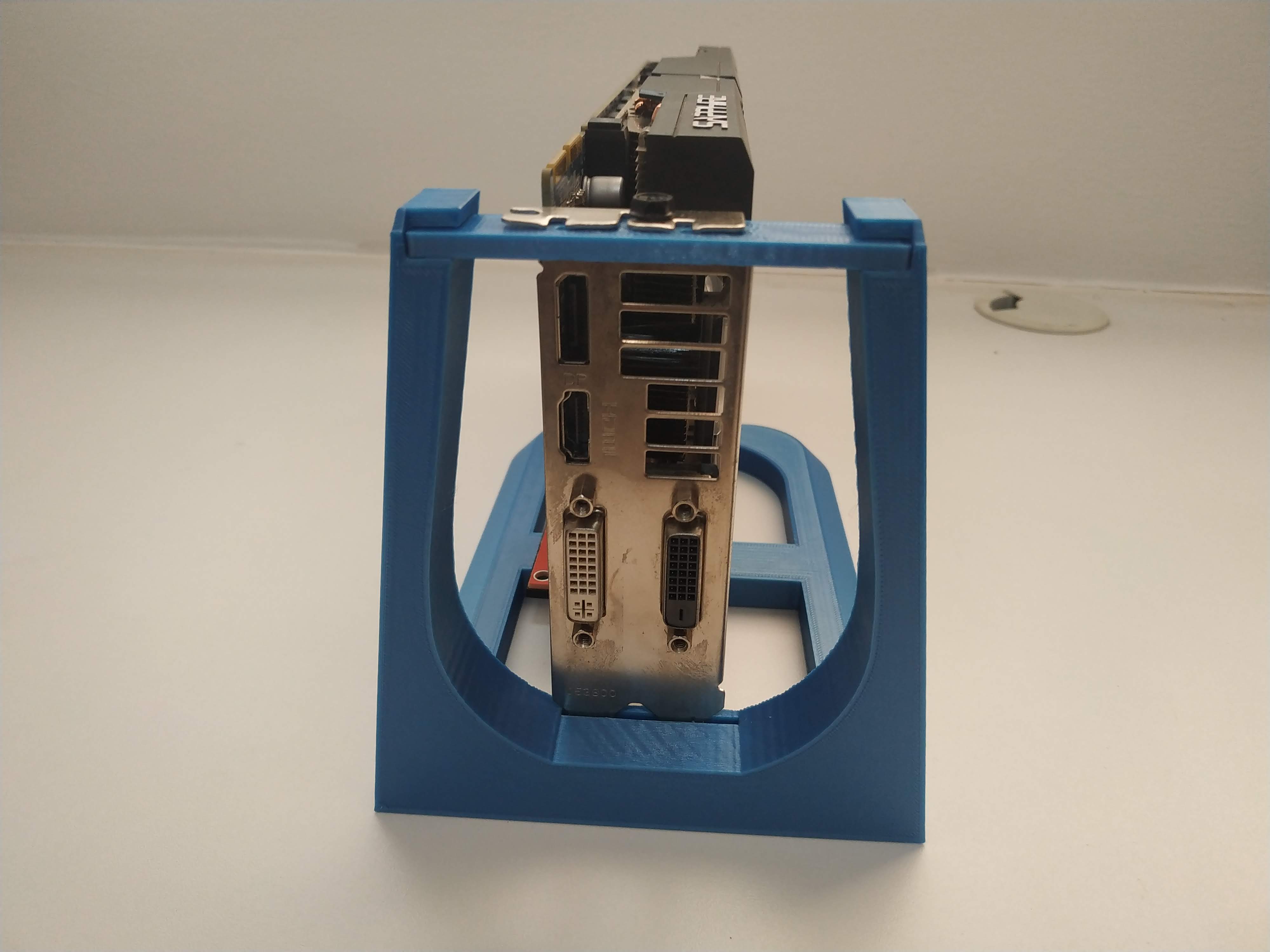 Gpu Stand Display Or Riser By Pdrugos Download Free Stl Model