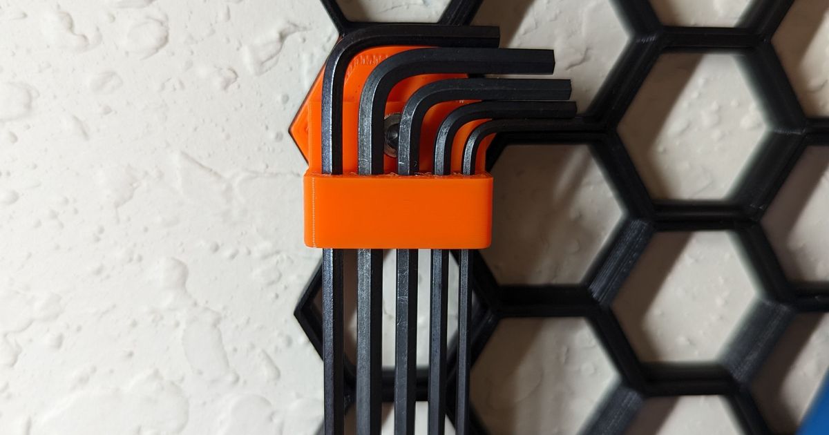 Prusa Allen Keys Holder for Honeycomb Wall by darknyght00 | Download ...