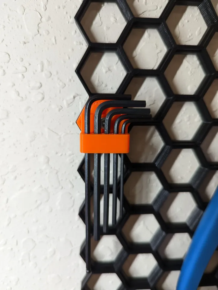 Prusa Allen Keys Holder for Honeycomb Wall by darknyght00 | Download free STL model | Printables.com