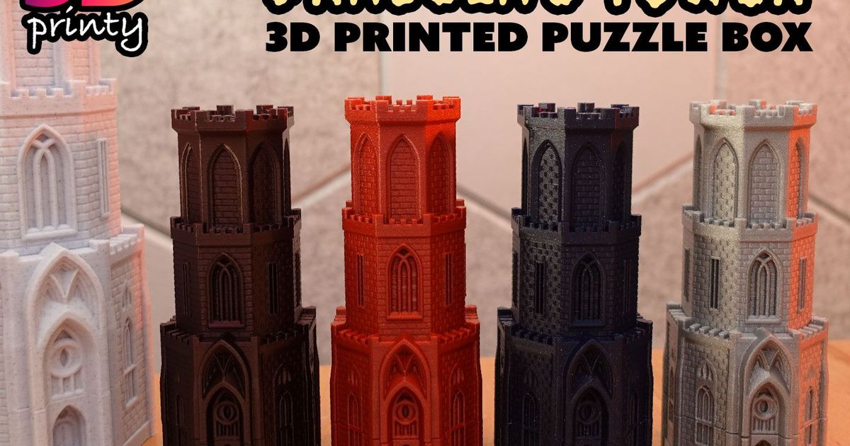 Dracula's Tower Puzzle Box by 3D Printy | Download free STL model ...