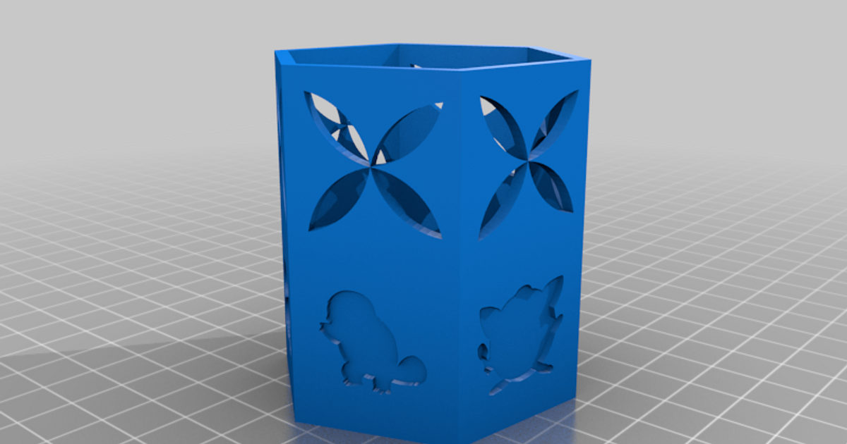 Pen holder by Raj | Download free STL model | Printables.com