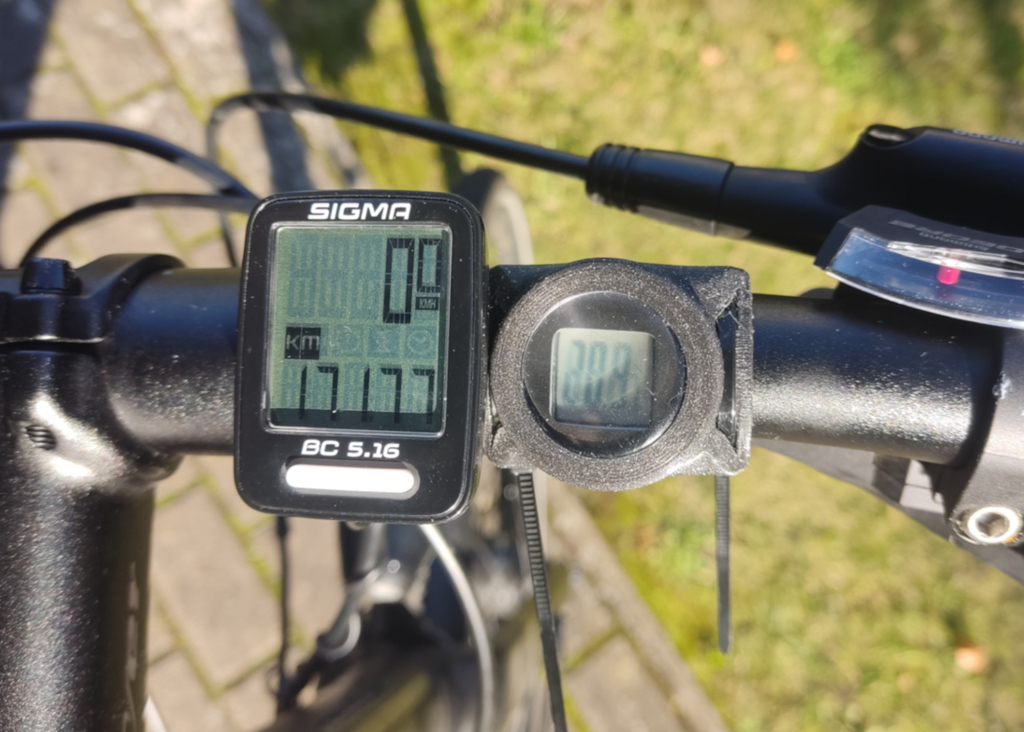 bicicle thermometer support by blmak | Download free STL model ...