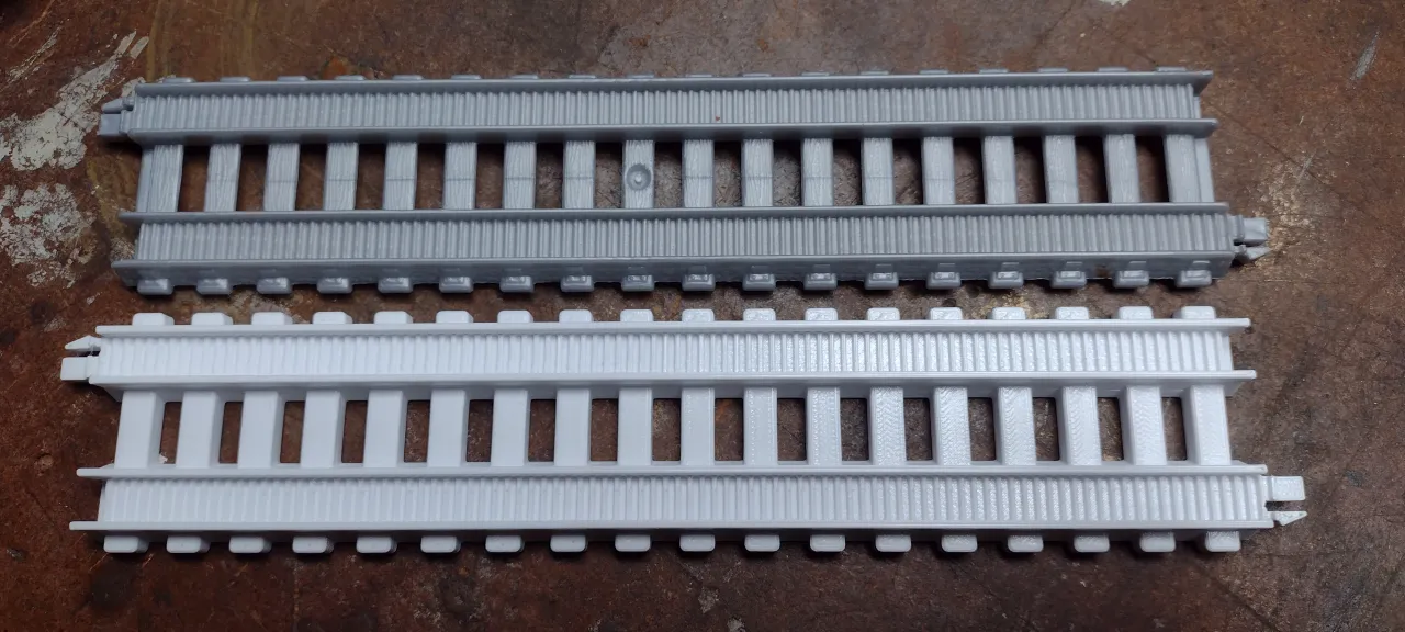 Straight train track section by Obeisance | Download free STL model ...