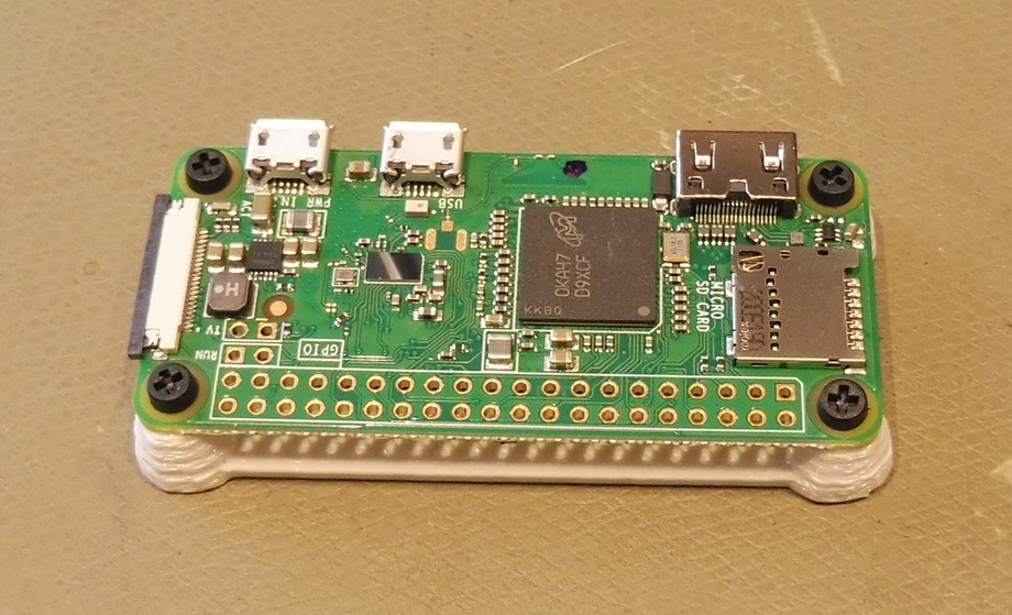 Simple Raspberry Pi Zero mount / base plate by hli | Download free STL ...