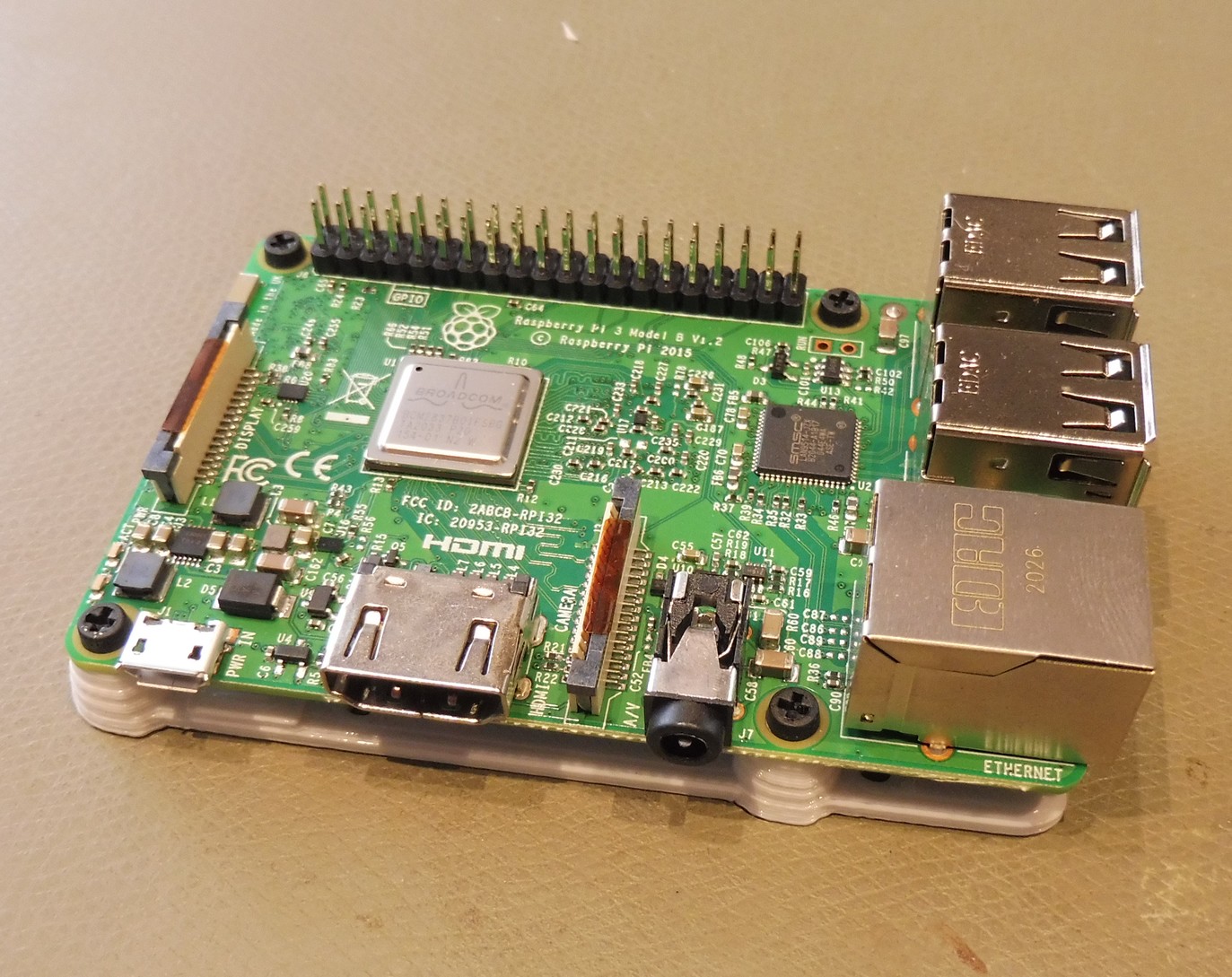 Simple Raspberry Pi mount / base plate by hli | Download free STL model ...
