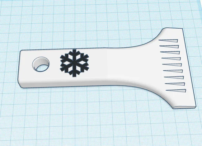 Ice scraper snowflake by Heine Sørensen | Download free STL model ...