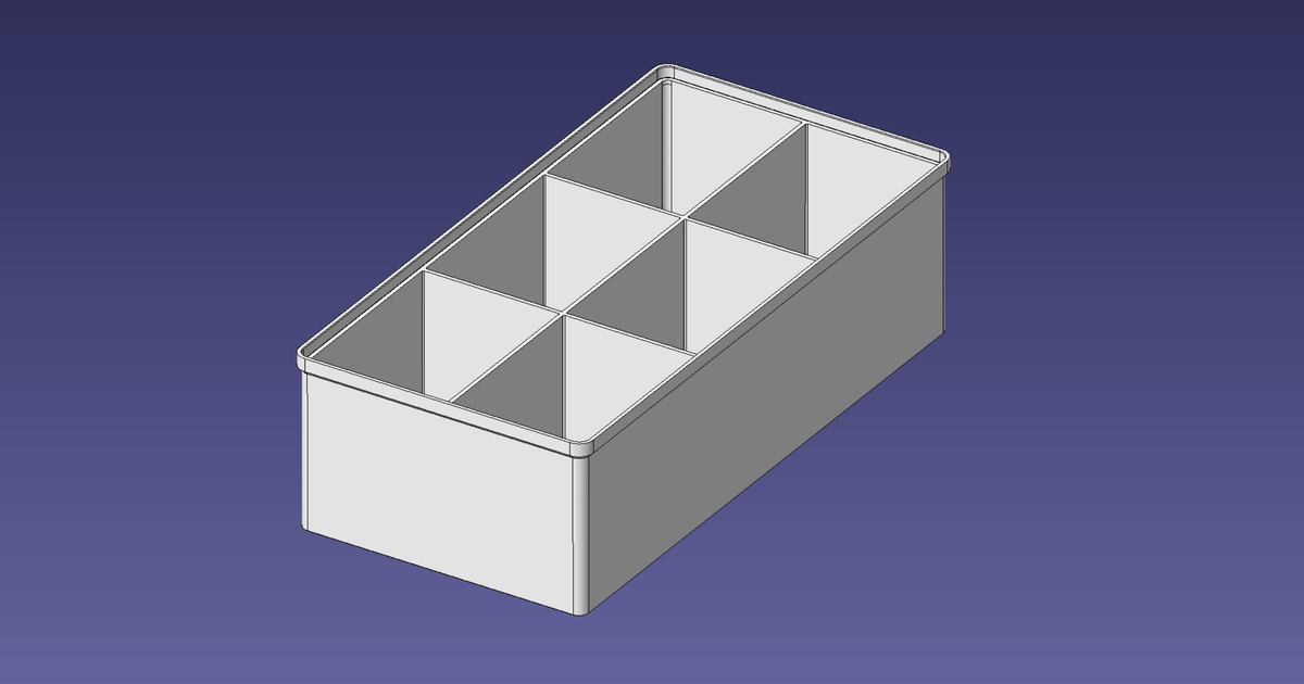 2x4 units, full height, 2x3 grid Stackable Insertbox by Bodo | Download ...