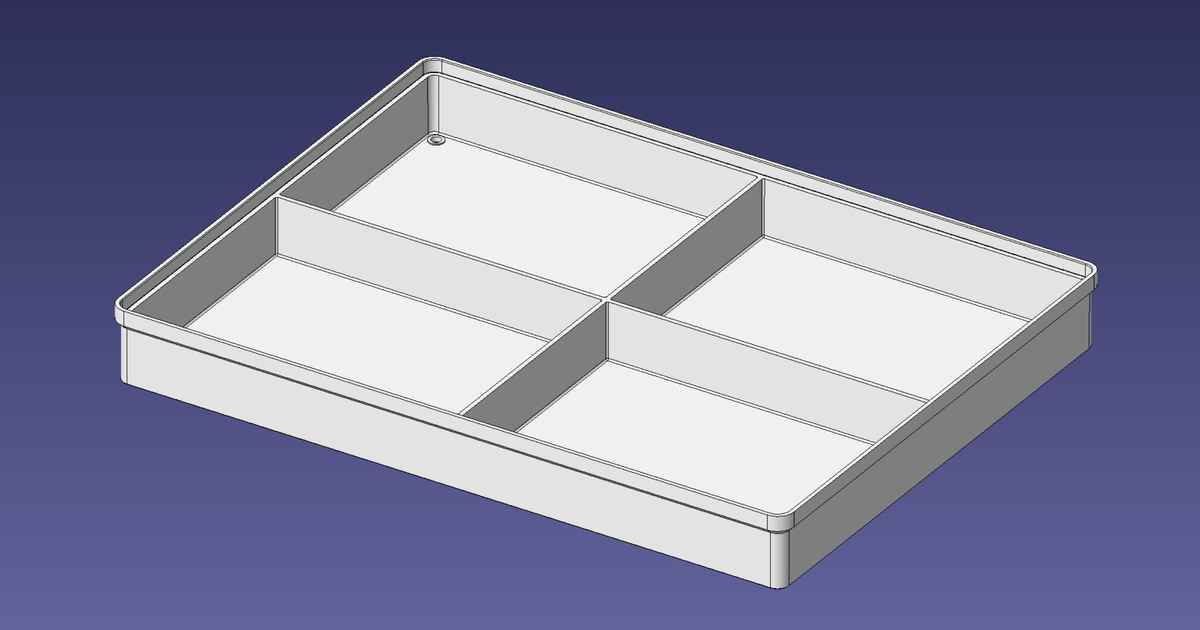 3x4 units, third height, 2x2 grid Stackable Insertbox by Bodo ...