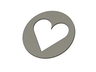 Heart Coffee Stencil by DGA | Download free STL model | Printables.com