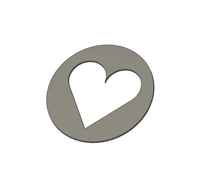 Heart Coffee Stencil by DGA | Download free STL model | Printables.com