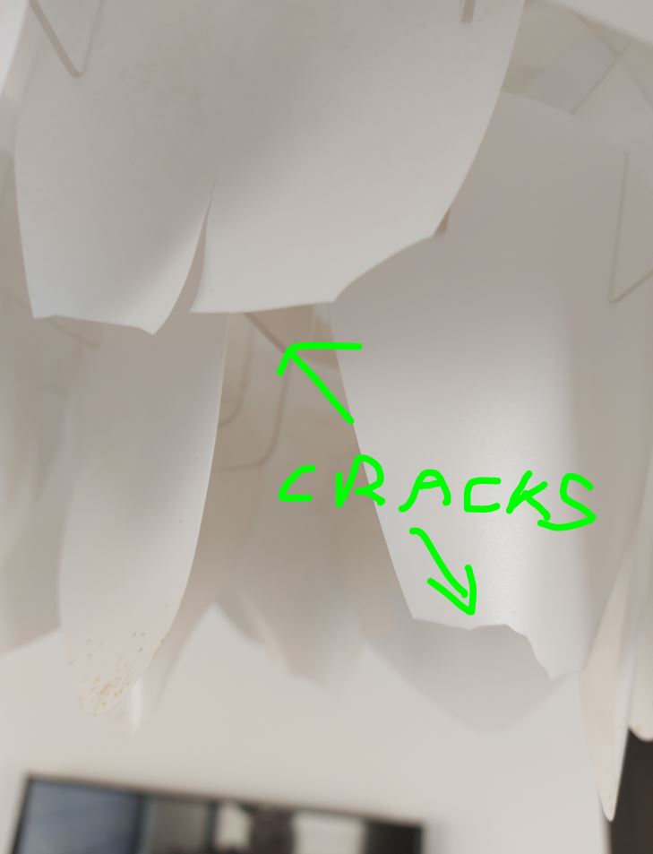 Pinecone lamp replacement leaves / flaps - 2 models, 2 sizes by rav ...