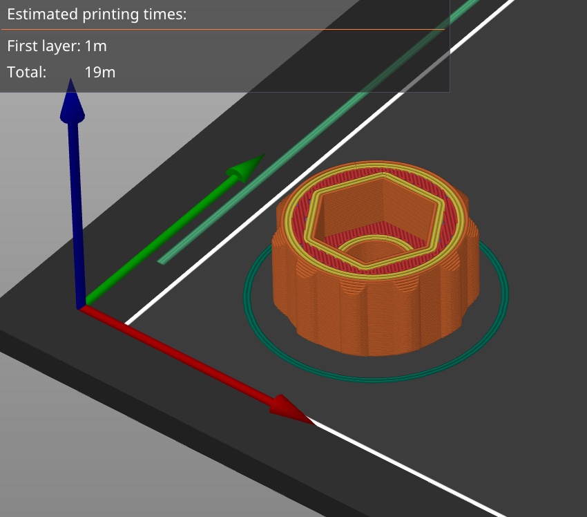 Metric and SAE nut-knob, with chamfers and presets, parametric OpenSCAD ...