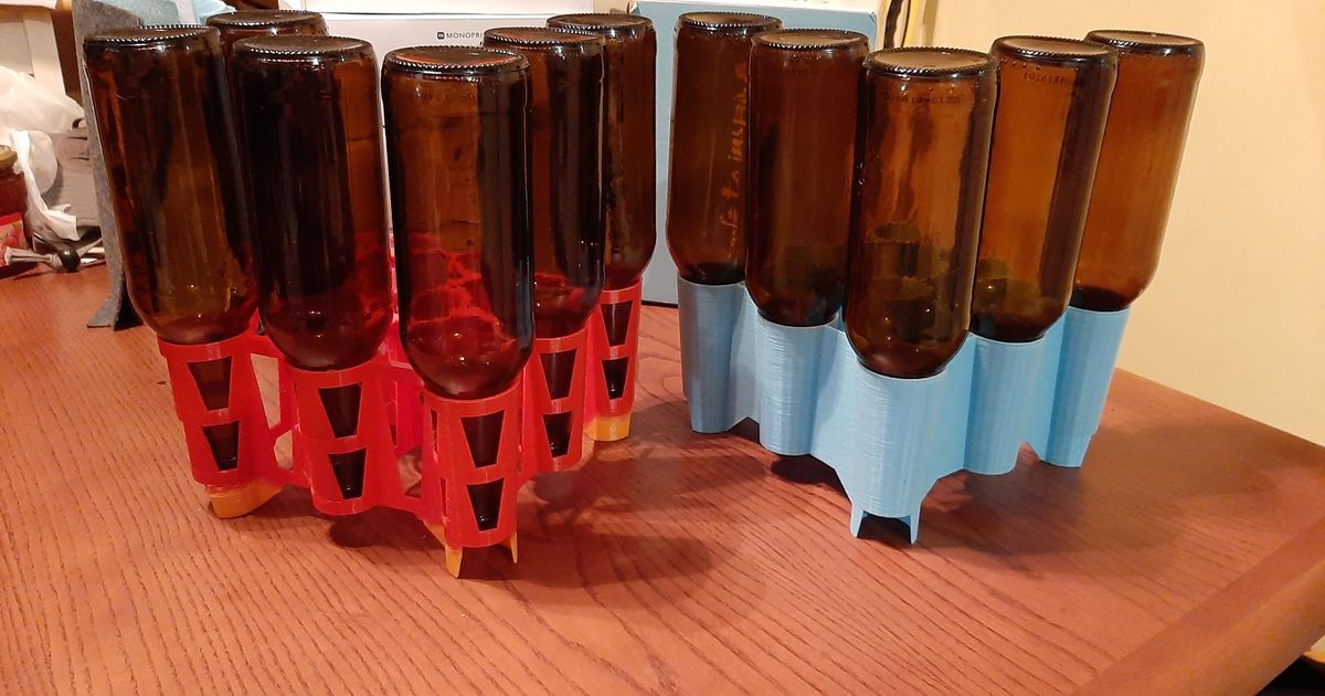 Beer Bottle Drying Rack By This Is G Download Free Stl Model